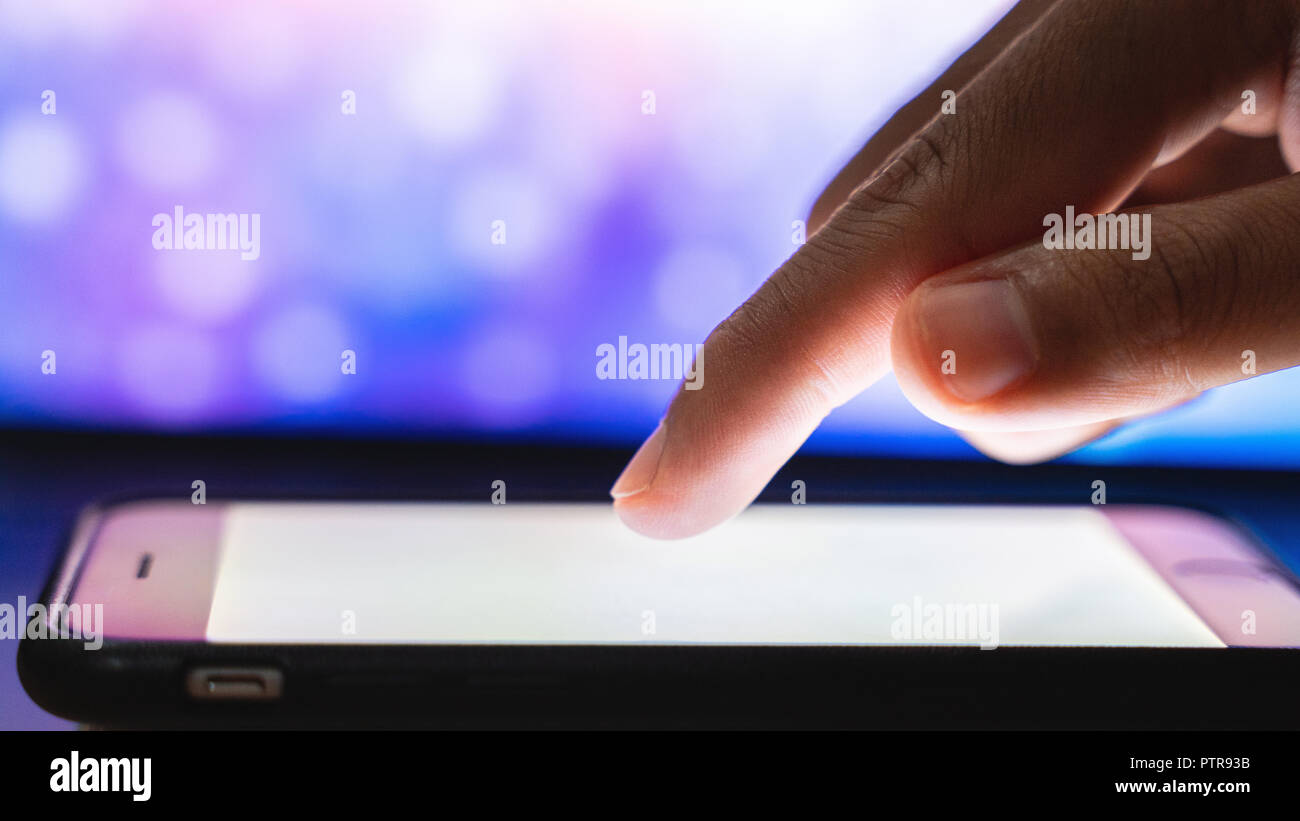 Close with finger hi-res stock photography and images - Alamy