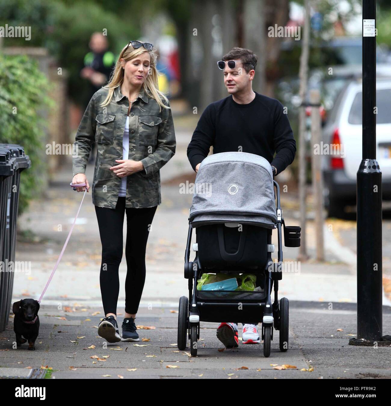 Declan Donnelly and Ali Astall take their baby daughter out. Featuring ...