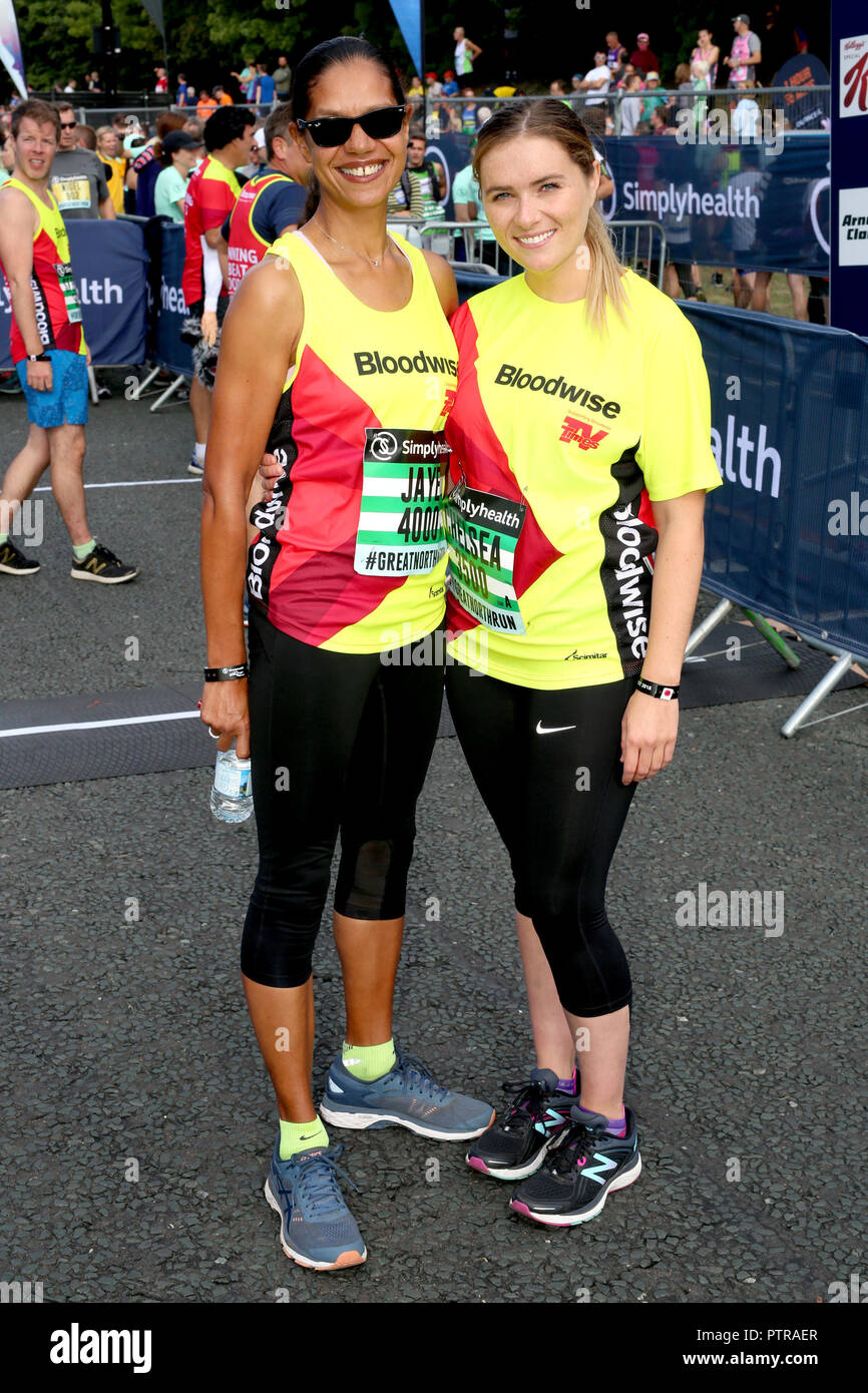 Celebrities line up for the 2018 Great North Run in Newcastle upon Tyne ...