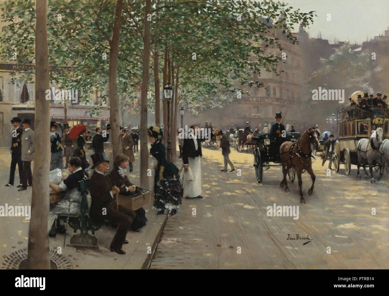Jean béraud avenue parisienne hi-res stock photography and images - Alamy