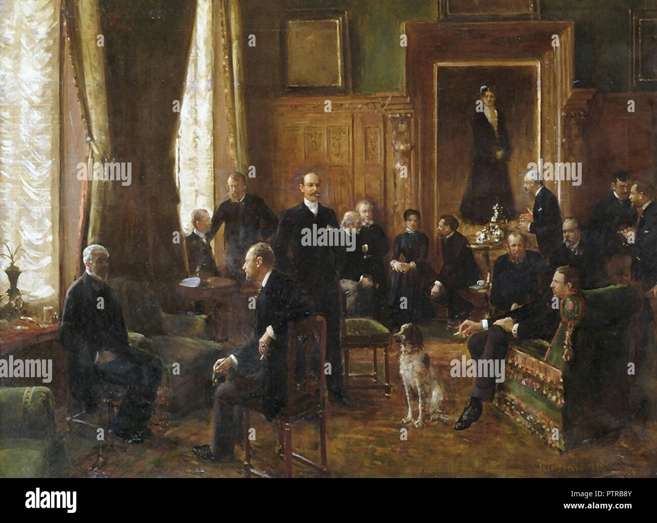 Beraud Jean - the Salon of the Countess Potocka Stock Photo - Alamy