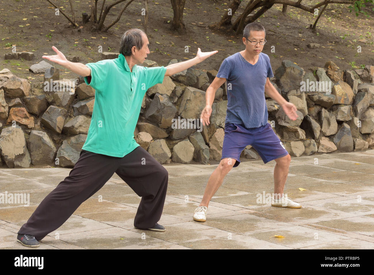 Wushu training hi-res stock photography and images - Alamy