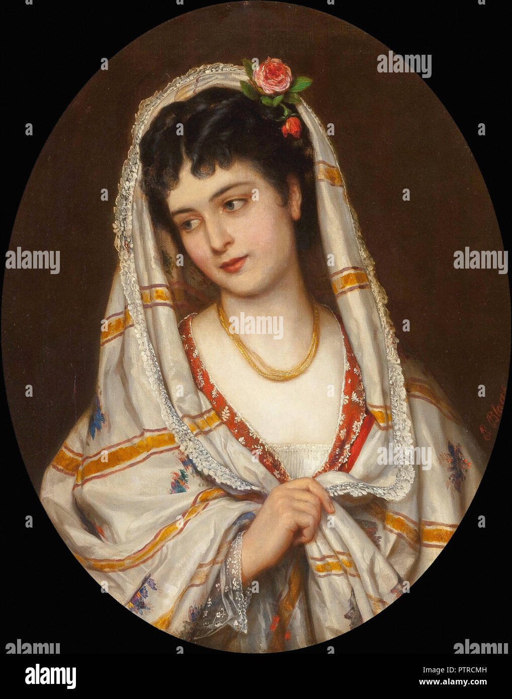 Blaas Eugene De - a Young Italian Beauty Stock Photo - Alamy