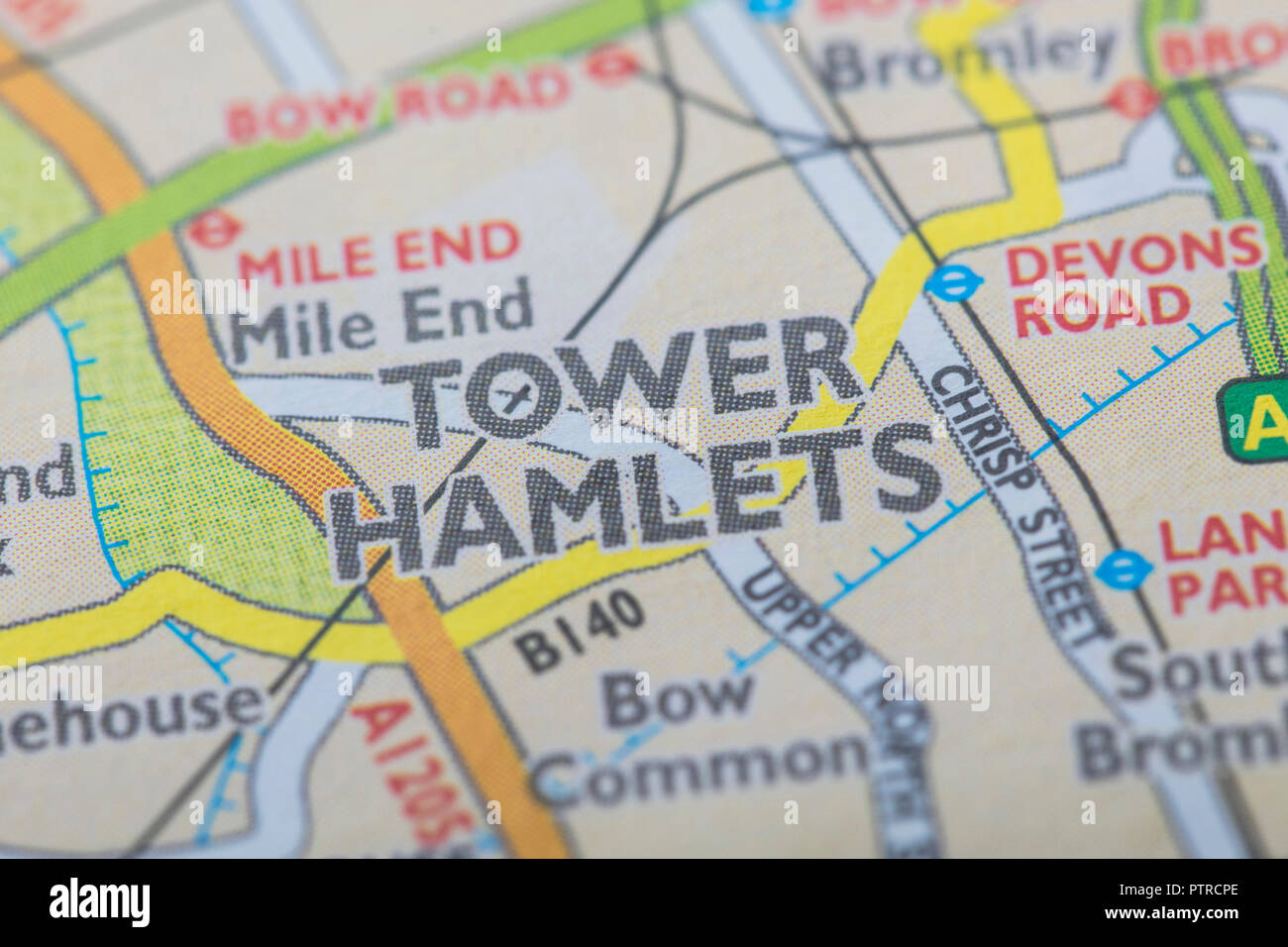 London borough of Tower Hamlets location map Stock Photo - Alamy