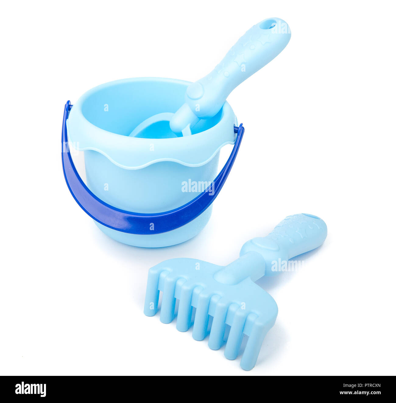 baby toys - bucket isolated on white background Stock Photo - Alamy