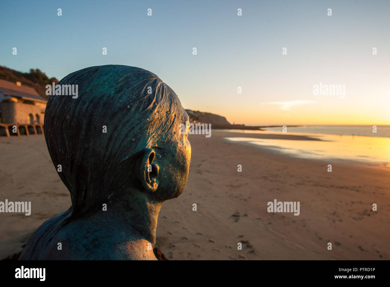 Folkestone Triennial - Mermaid Statue on Sunny Sands Beach, Folkestone ...