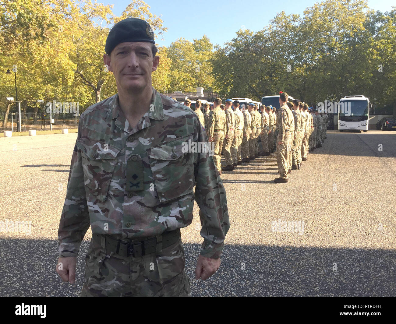 Major general rupert jones at wellington barracks hi-res stock ...