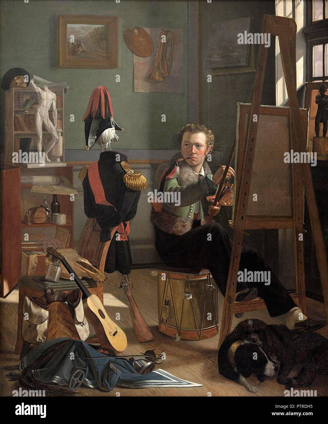 Blunck Ditlev Conrad - Battle-Painter Jü8rgen Sonne in His Studio Stock ...