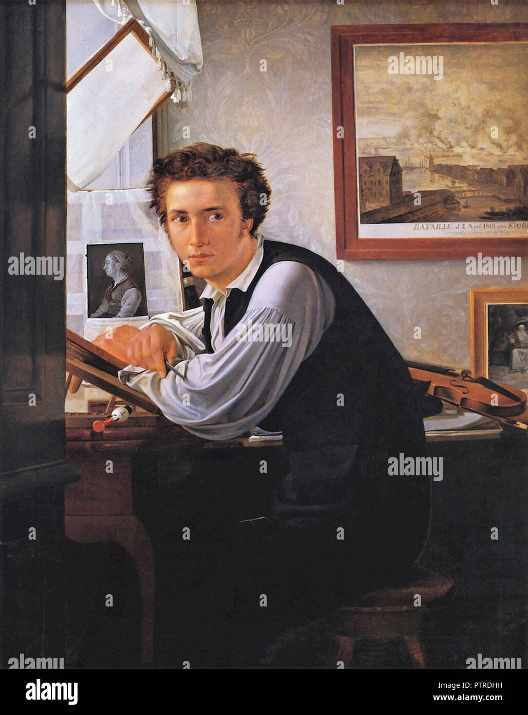 Blunck Ditlev Conrad - the Copperplate Engraver Carl Edvard Sonne Stock ...