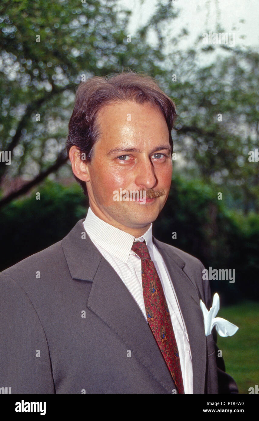 Rudolph Prinz von Croy in Dülmen, Deutschland 1989. Rudolph Prince of ...