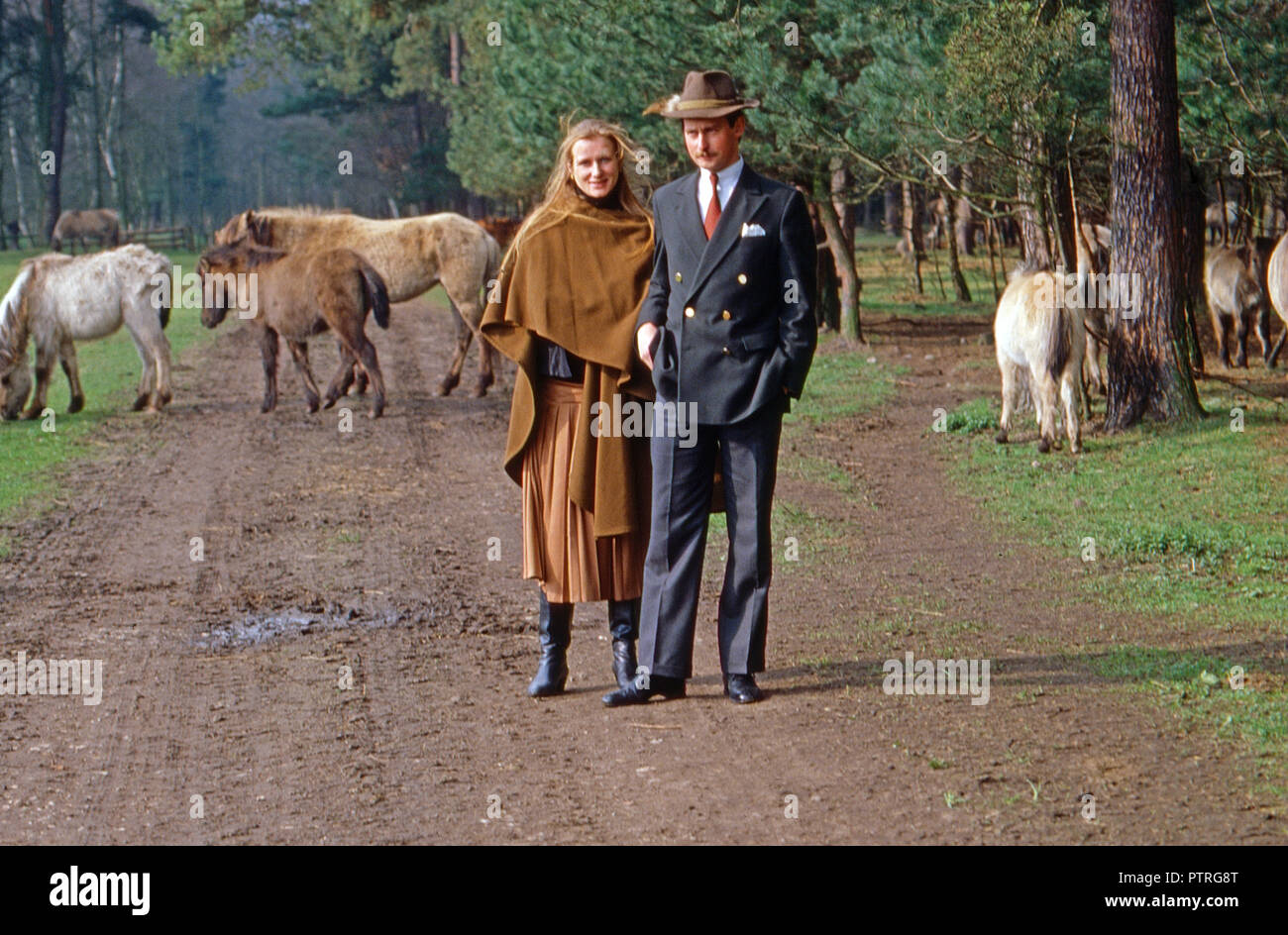 Rudolph Prinz von Croy mit Ehefrau Alexandra in Dülmen, Deutschland ...