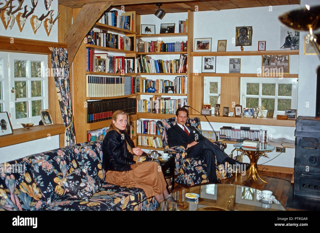 Rudolph Prinz von Croy mit Ehefrau Alexandra in Dülmen, Deutschland ...