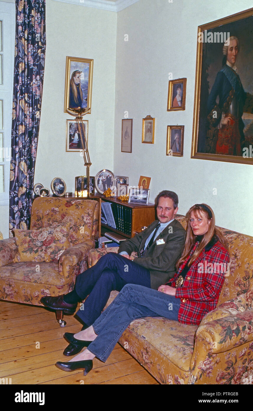 Rudolph Prinz von Croy mit Ehefrau Alexandra in Dülmen, Deutschland ...