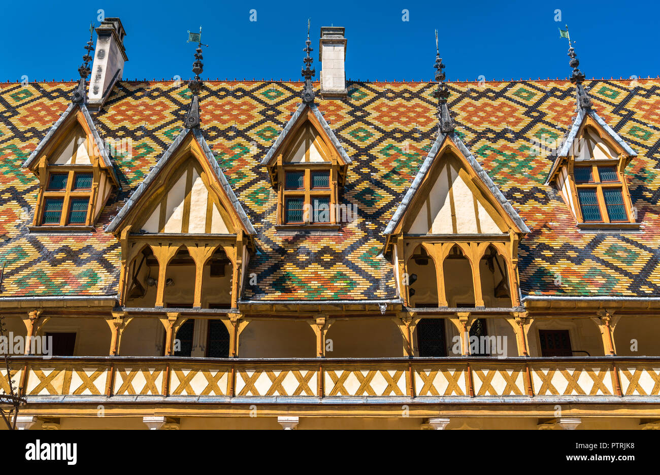 Architecture of the historic Hospices of Beaune, France Stock Photo - Alamy