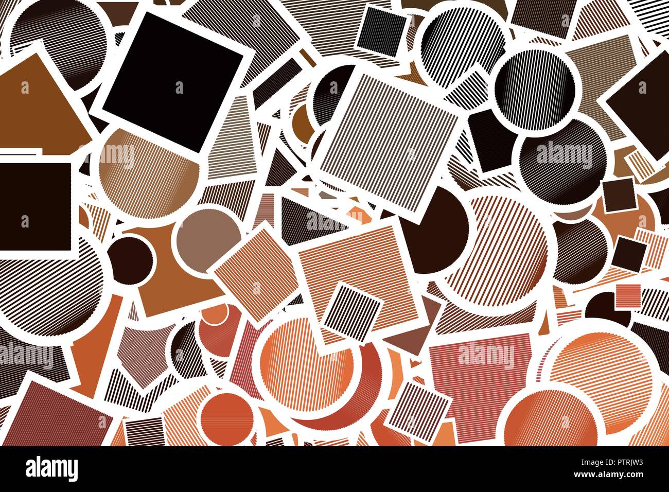 Background abstract square, circle or ellipse with lines, colorful ...