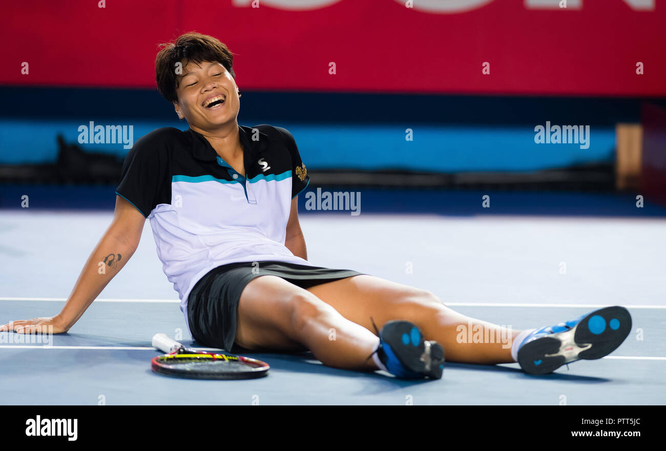 Hong Kong. October 10, 2018 - Luksika Kumkhum of Thailand in action ...