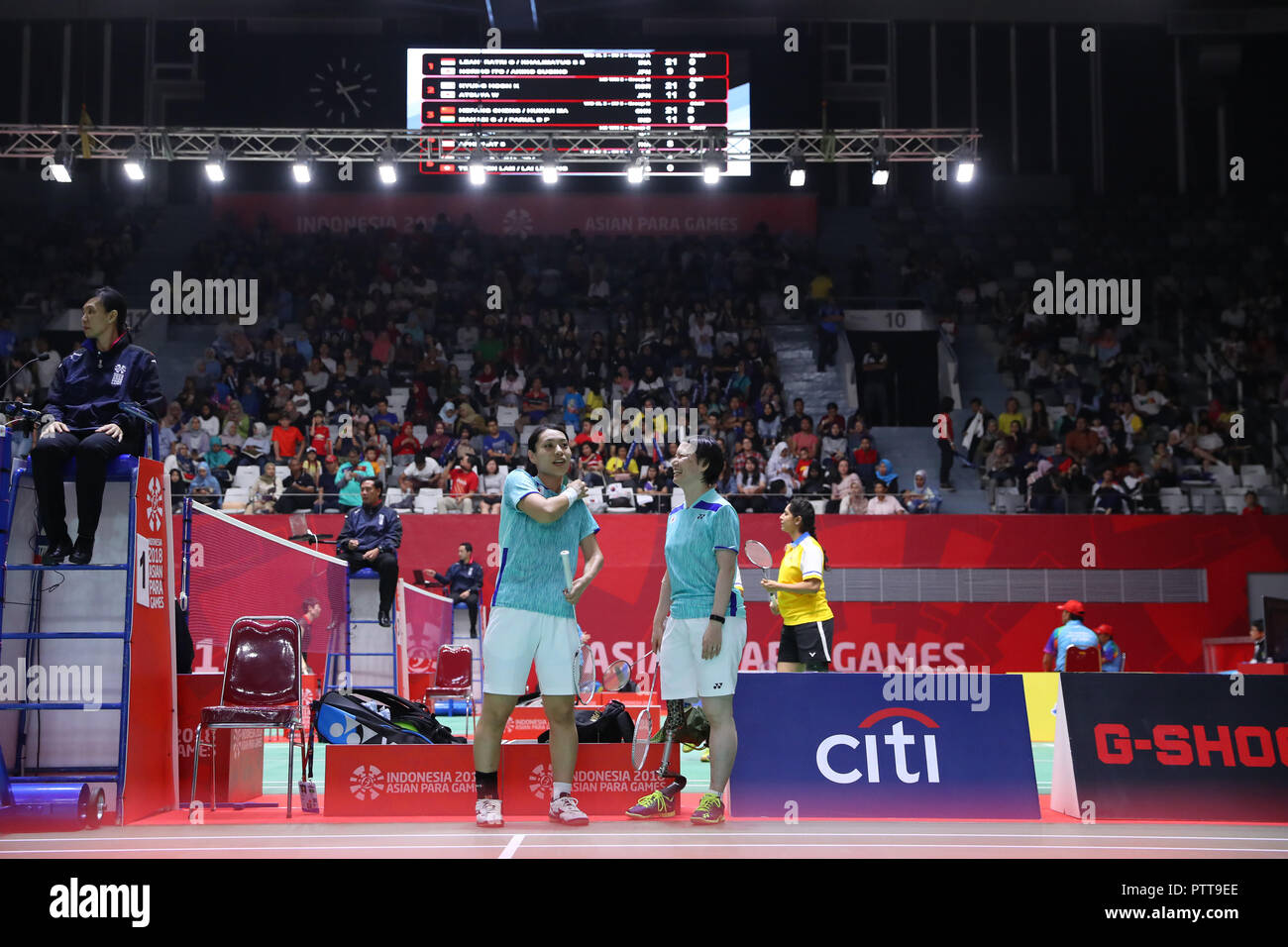 Jakarta, Indonesia. 10th Oct, 2018. Noriko Ito & Akiko Sugino (JPN ...