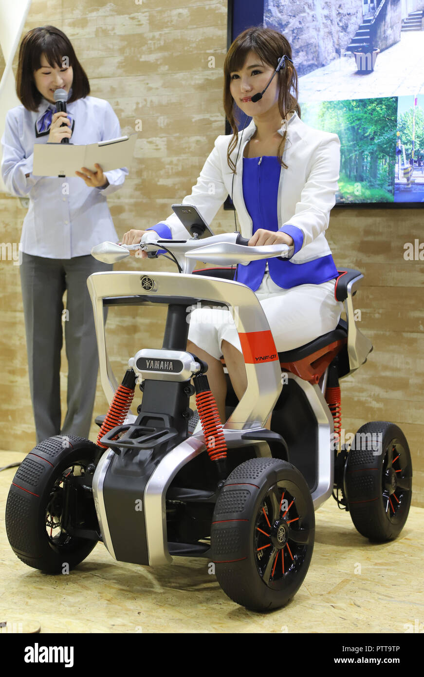 Tokyo, Japan. 10th Oct, 2018. Japan's motorcycle giant Yamaha Motor ...