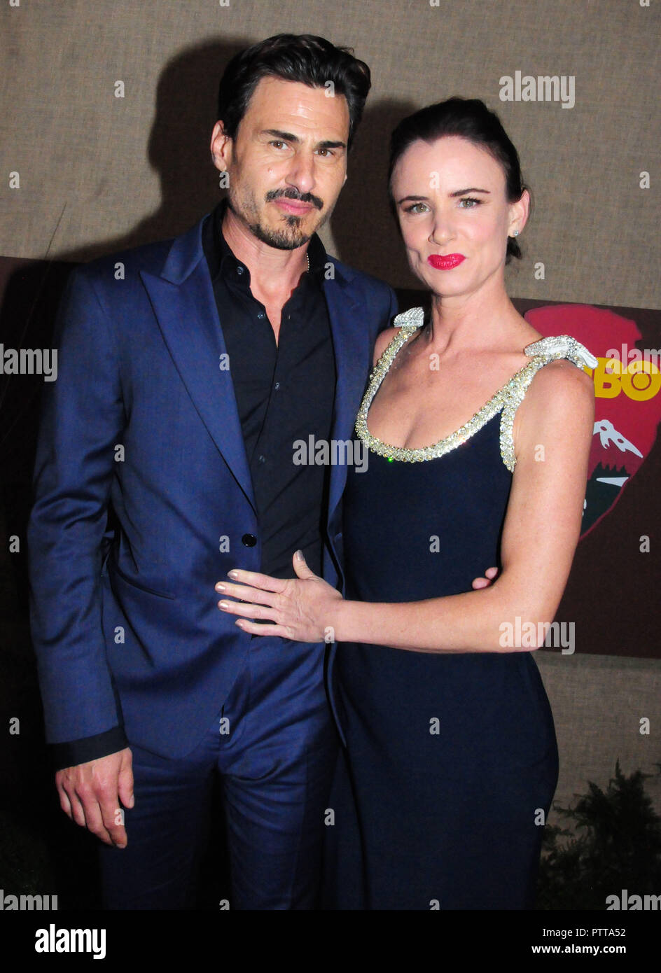 Los Angeles, USA. 10th Oct 2018. Musician Brad Wilk and actress/singer ...