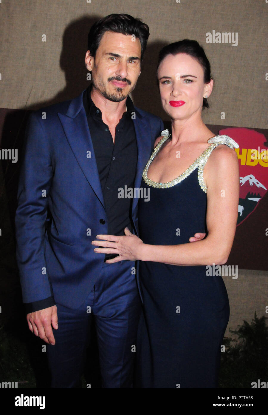 Los Angeles, USA. 10th Oct 2018. Musician Brad Wilk and actress/singer ...