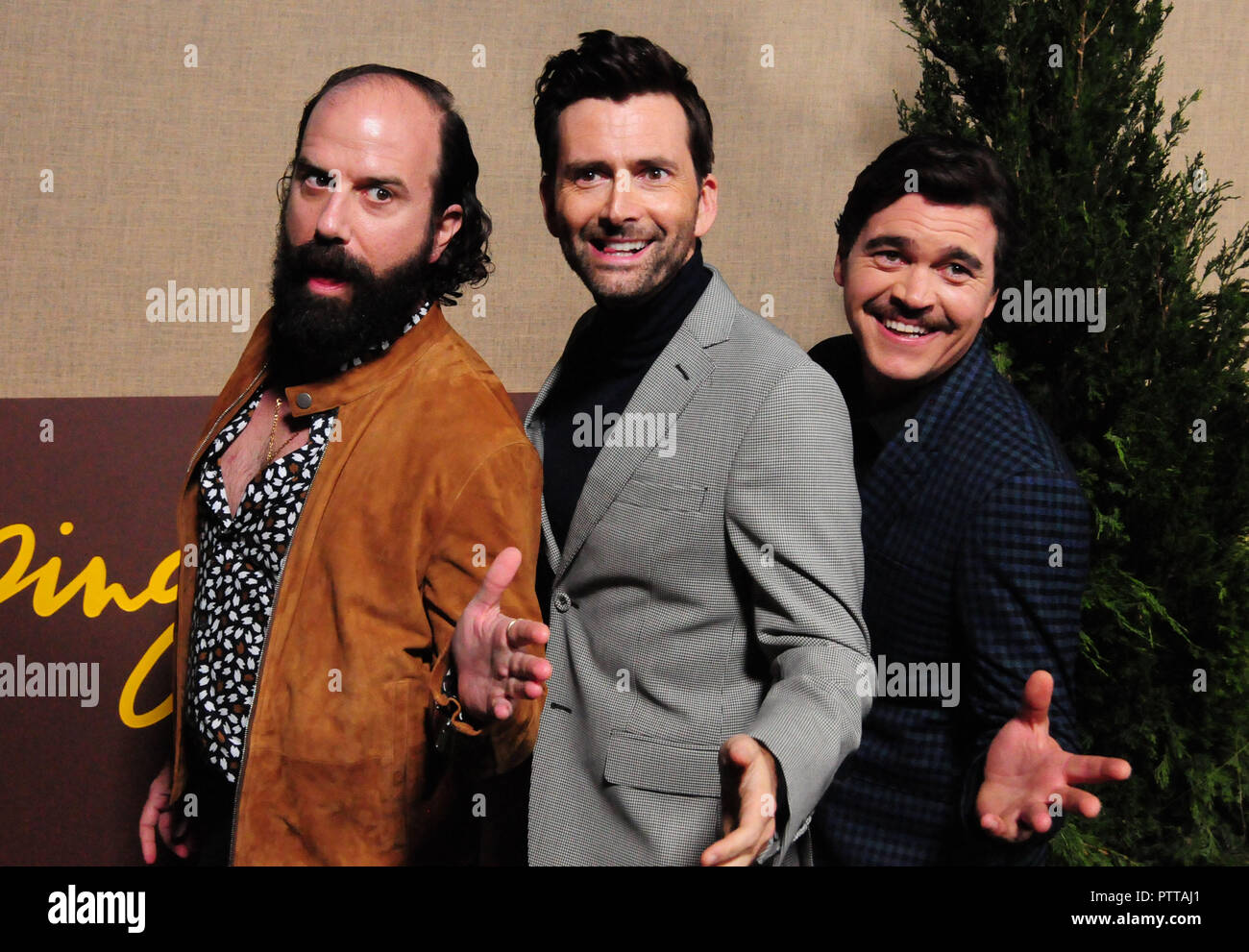 Los Angeles, USA. 10th Oct 2018. (L-R) Actors Brett Gelman, David ...