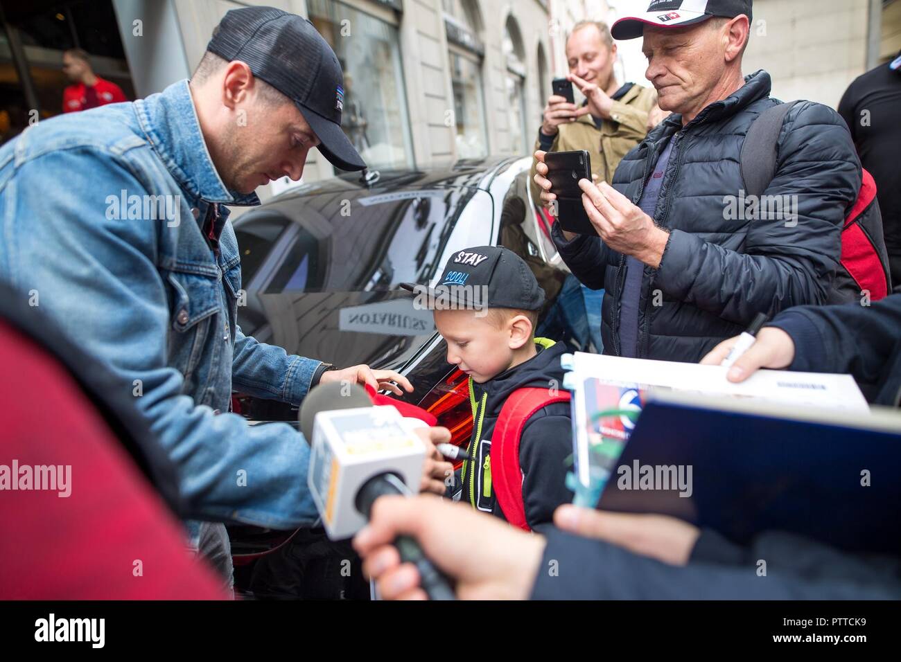 ROBERT LEWANDOWSKI Polish footballer for the National Team arrive for ...