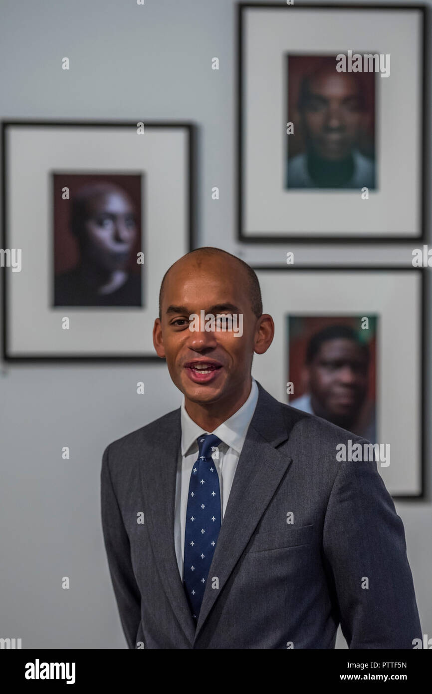London, UK. 10th October, 2018. Chuka Umunna MP - Black is the New ...