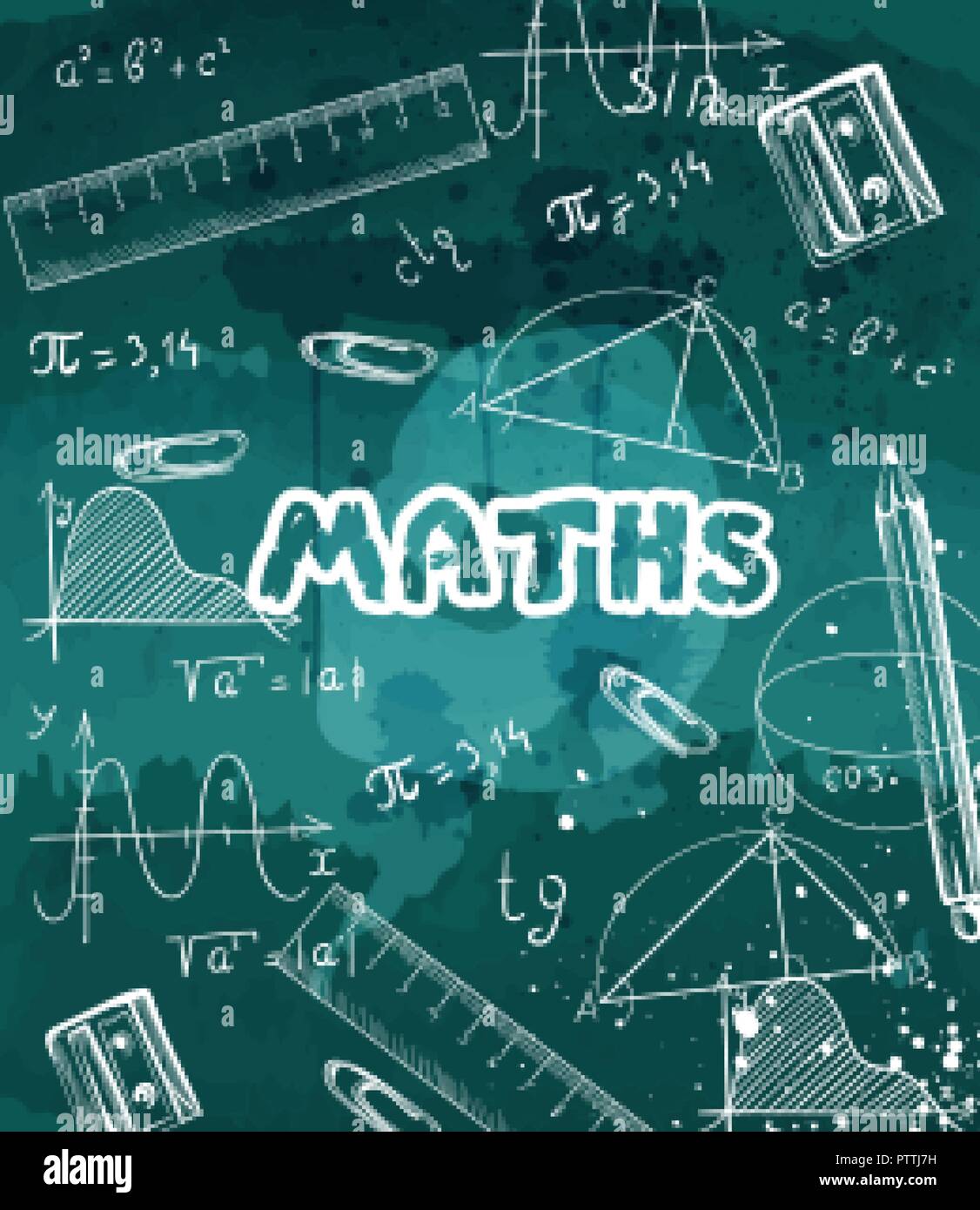 Math geometry formulas on background Stock Vector Images - Alamy