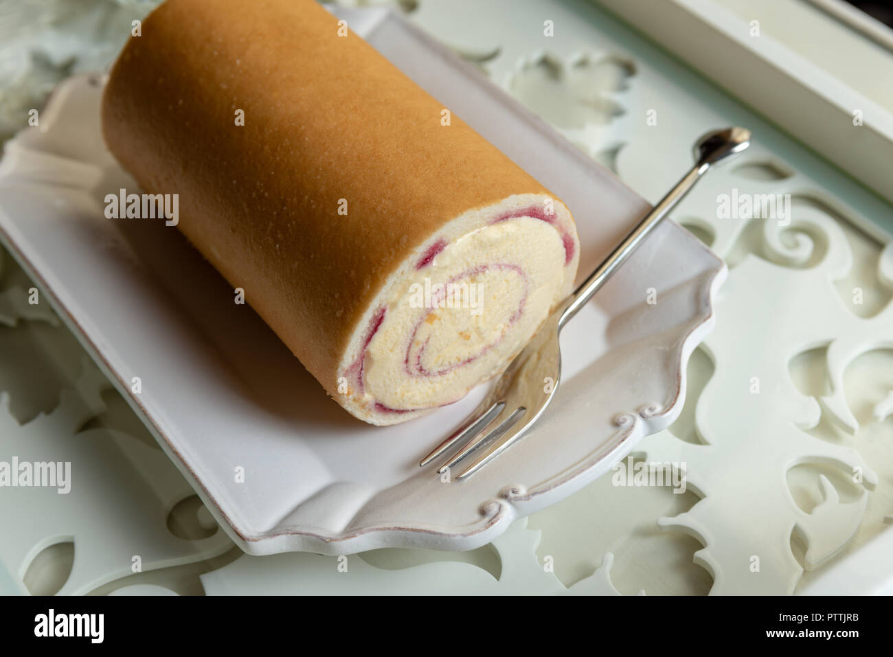 Arctic roll ice cream hi-res stock photography and images - Alamy