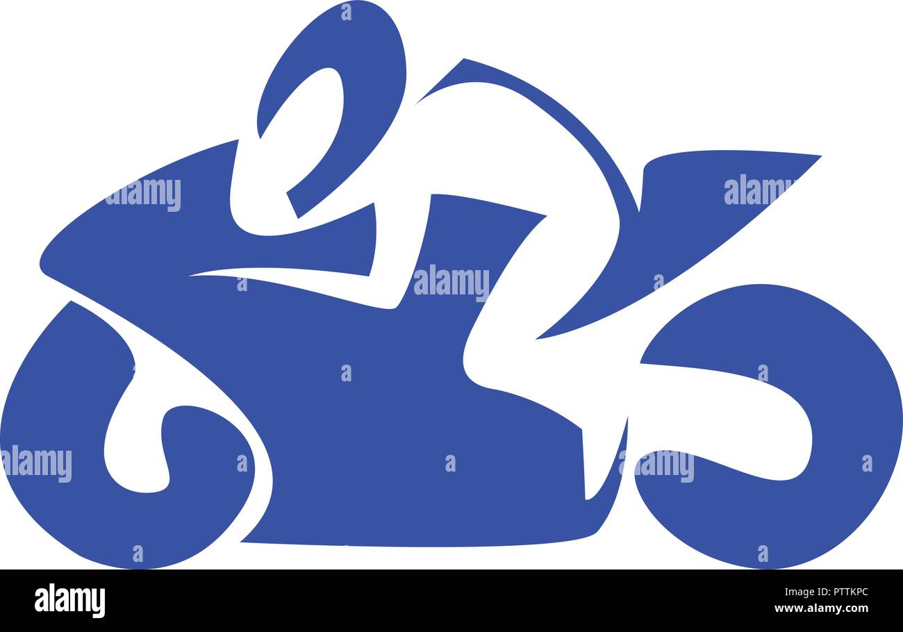 Sport bike racer extreme motorcycle speed vector Stock Vector Image ...