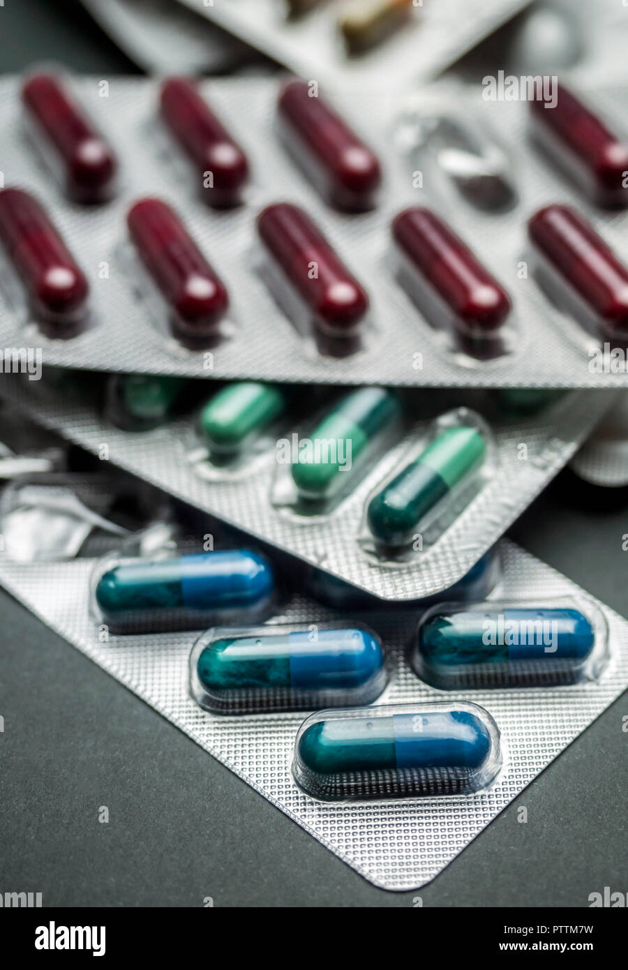 Various pills capsules macro hi-res stock photography and images - Alamy