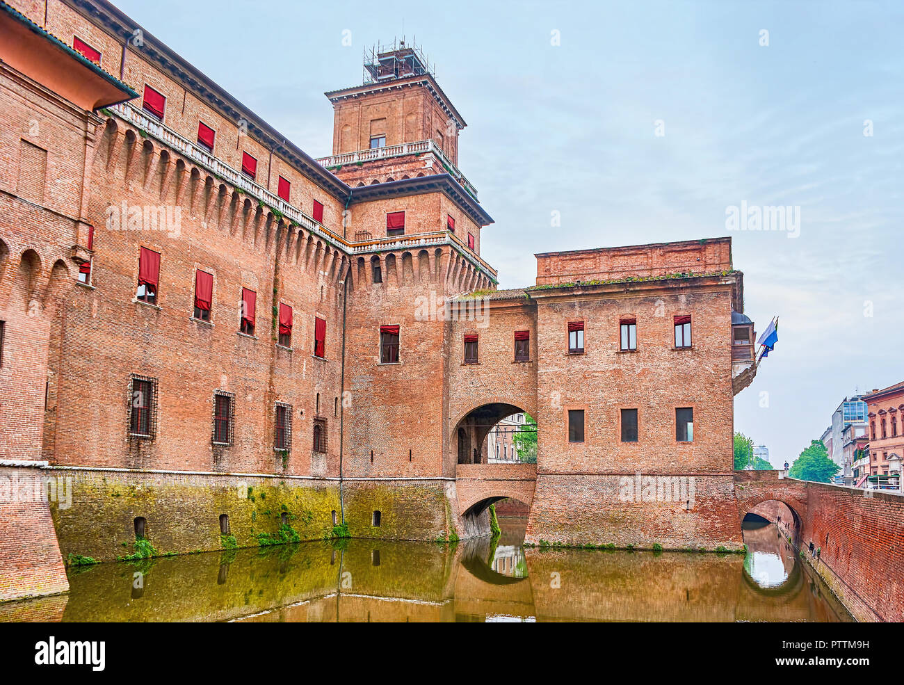 The castle of the House of Este in Ferrara is a masterpiece of medieval ...