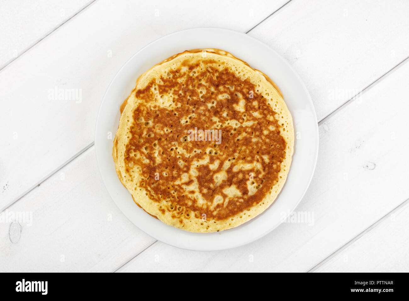 Pancake top view hi-res stock photography and images - Alamy