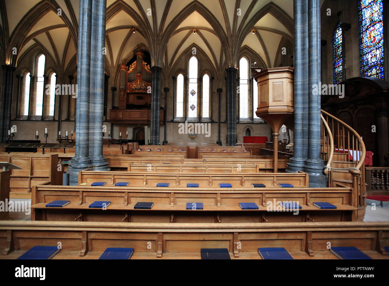 The Temple Church in London, built by the Knights Templar as their ...