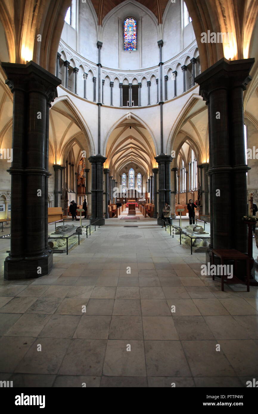 The Temple Church in London, built by the Knights Templar as their ...