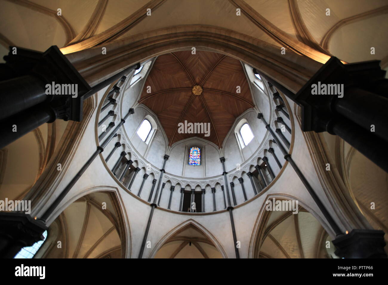 The Temple Church in London, built by the Knights Templar as their ...