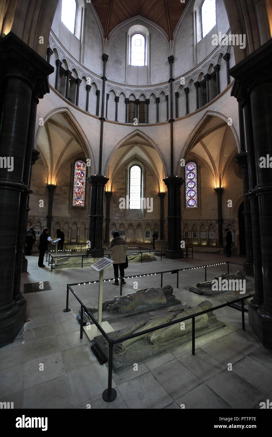 The Temple Church in London, built by the Knights Templar as their ...