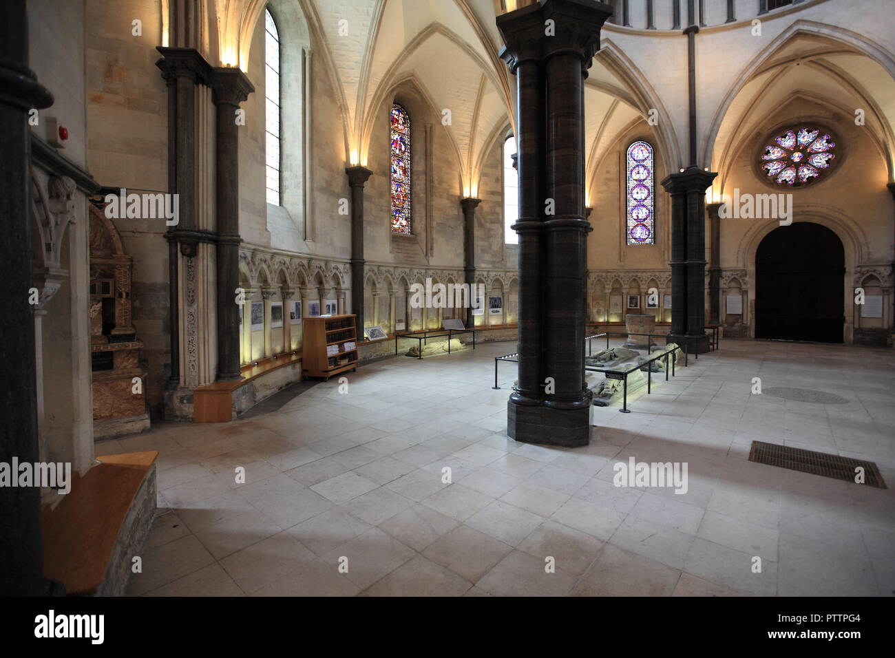 The Temple Church in London, built by the Knights Templar as their ...