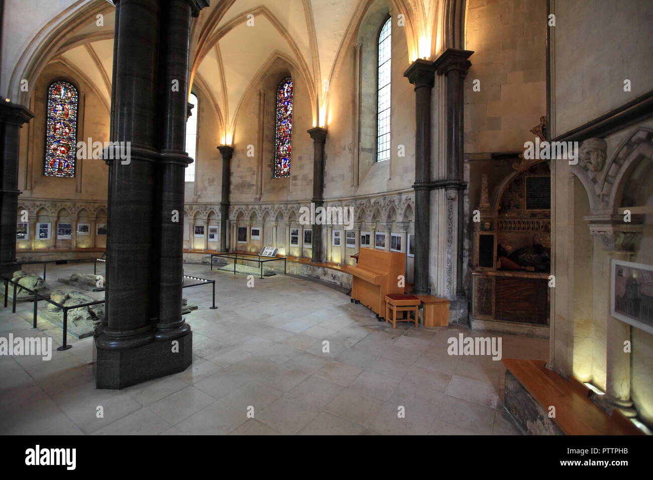 The Temple Church in London, built by the Knights Templar as their ...