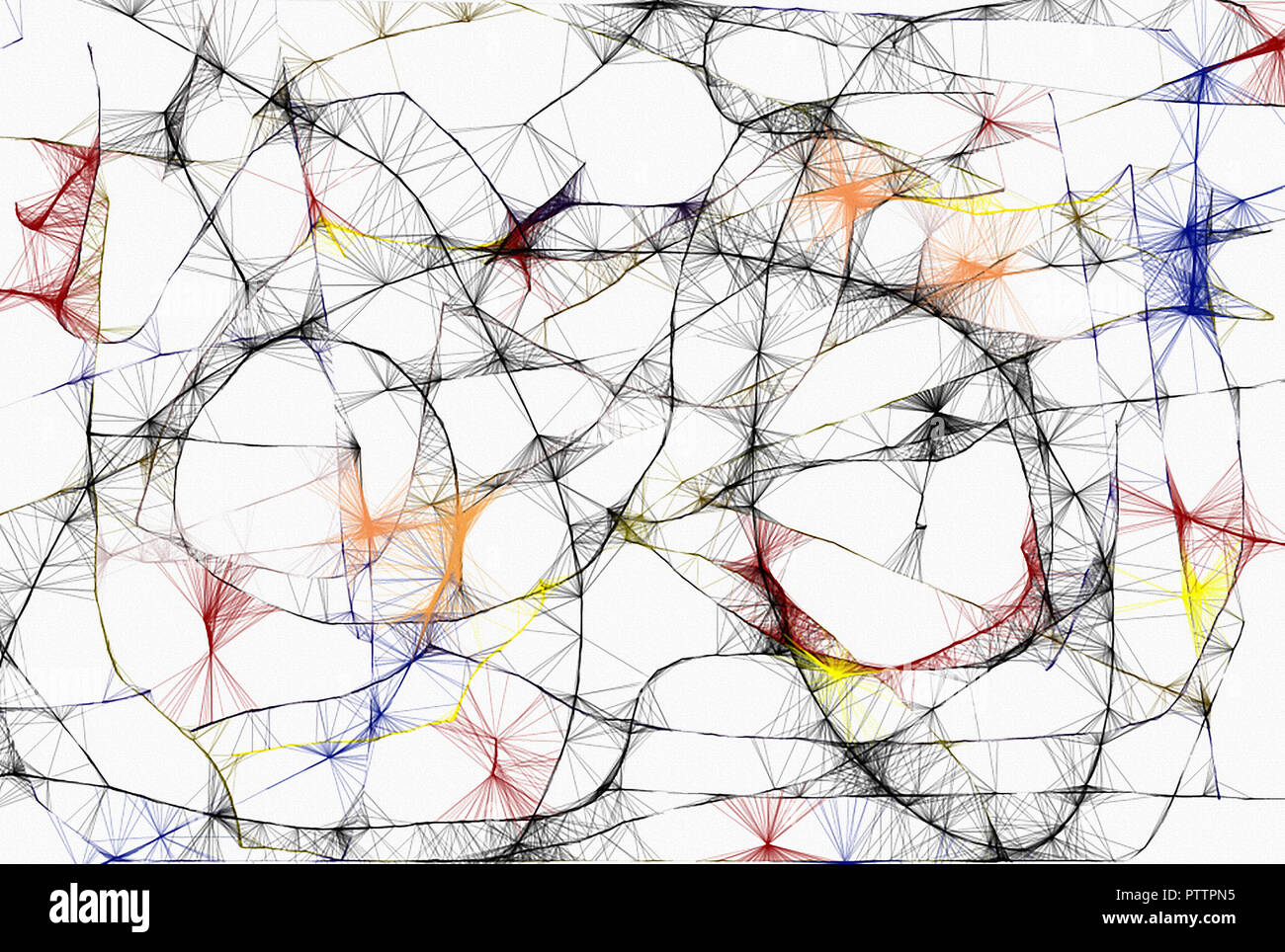 Abstract wavy lines. Spider web Stock Photo - Alamy