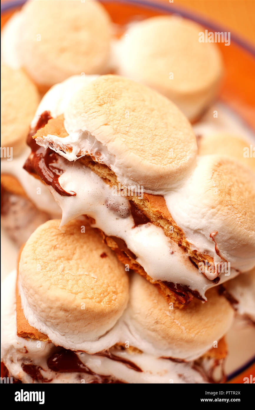 Toasted Gooey Smores Stock Photo - Alamy