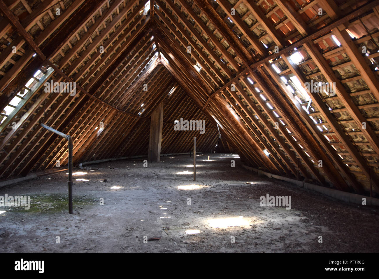 The relics of the soviet base of Juterbog in former East Germany. This ...