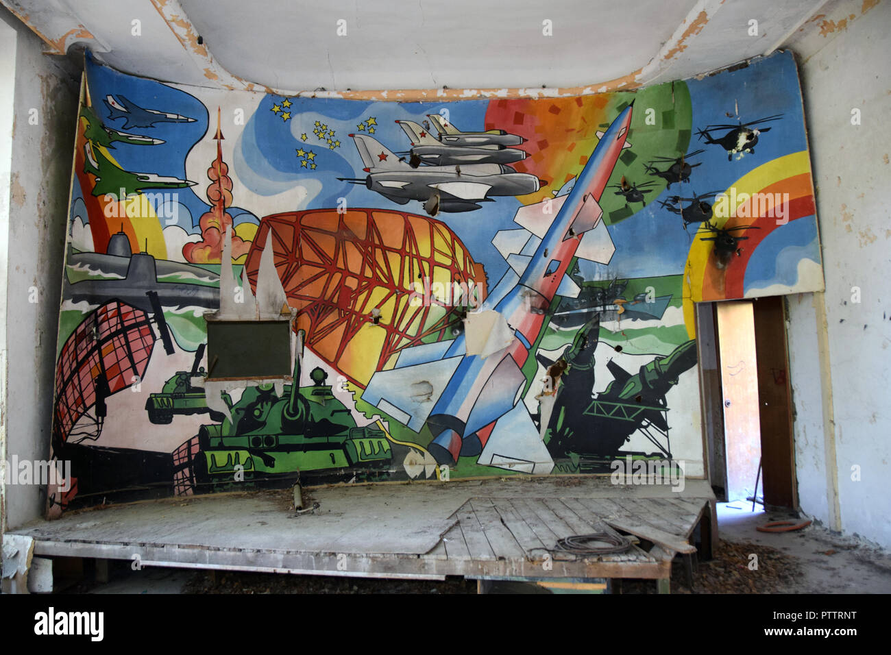 The relics of the soviet missile base of Forst Zinna in former East ...