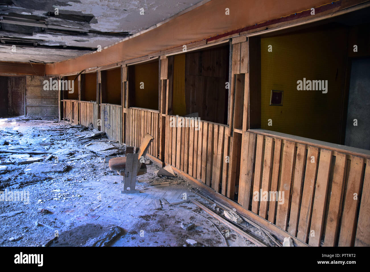 The relics of the soviet missile base of Forst Zinna in former East ...