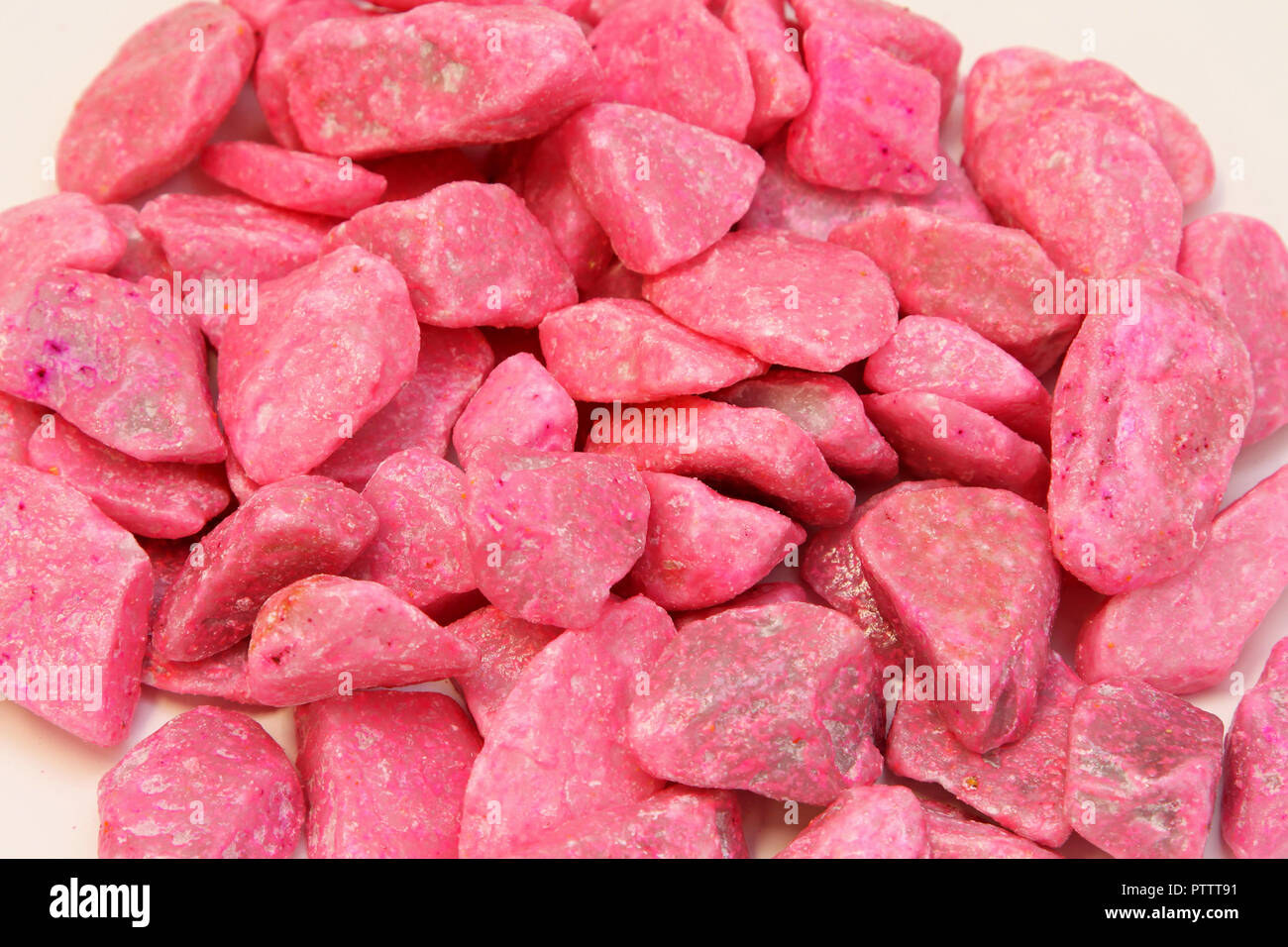 Big bunch of decorative pink rocks Stock Photo - Alamy