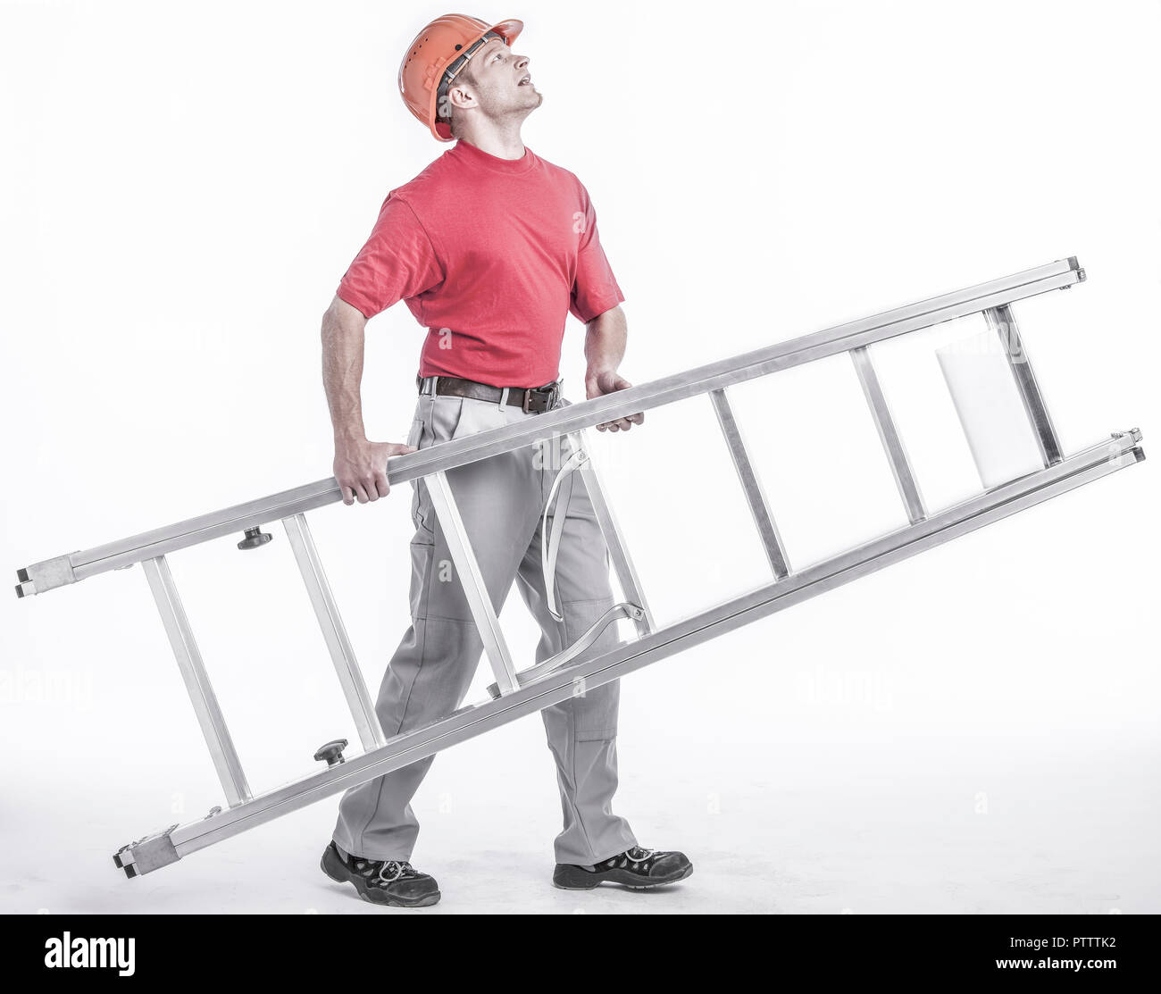Handyman Ladder Cut Out High Resolution Stock Photography and Images ...