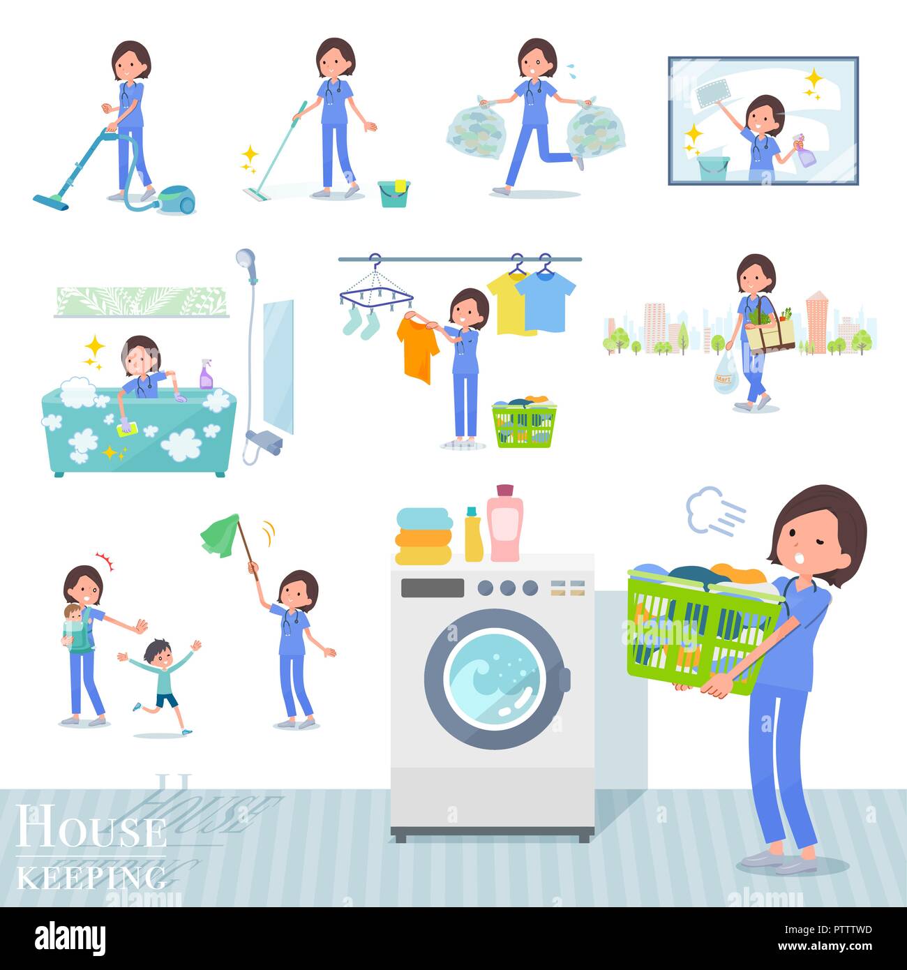 Laundry washing hospital Stock Vector Images - Alamy