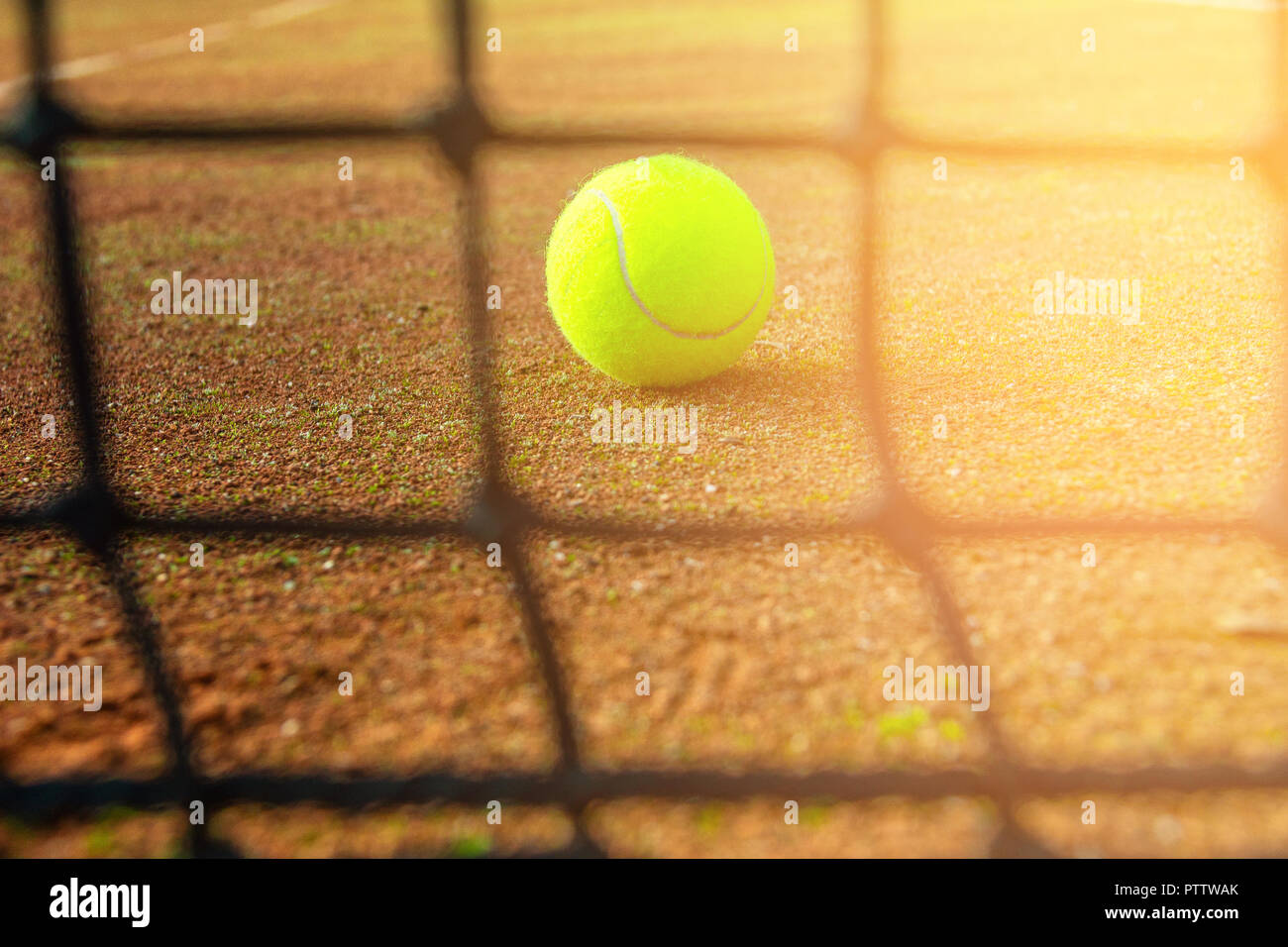 Close up of tennis ball on racket in court hi-res stock photography and ...