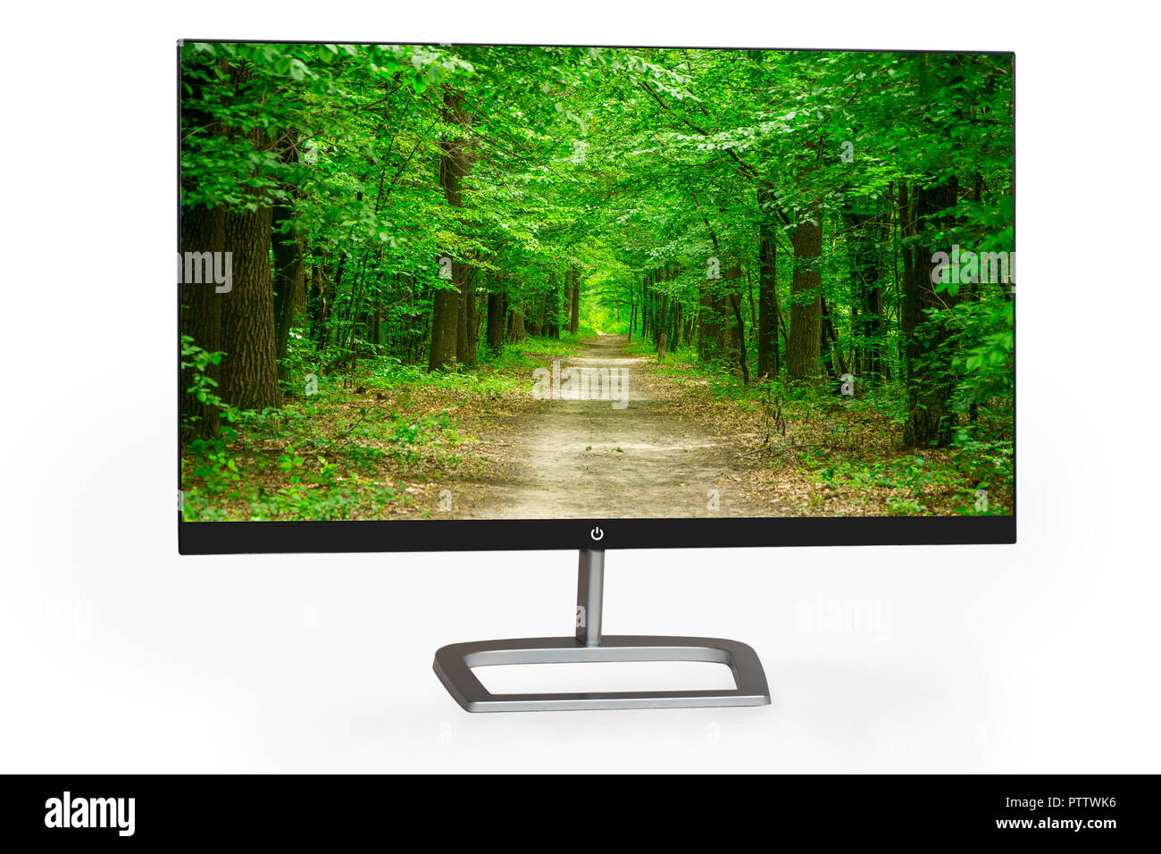 4k monitor isolated on white Stock Photo - Alamy