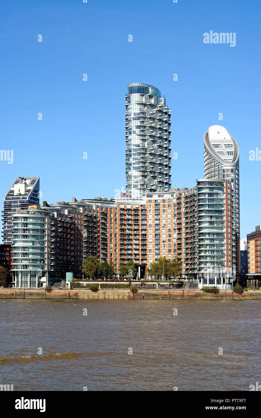 The New Providence Wharf residential development in London Docklands ...